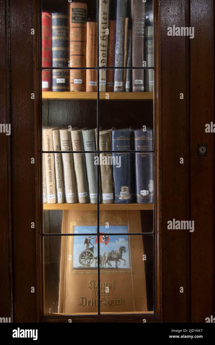Library in the former residence of the camp commandant, memorial ...