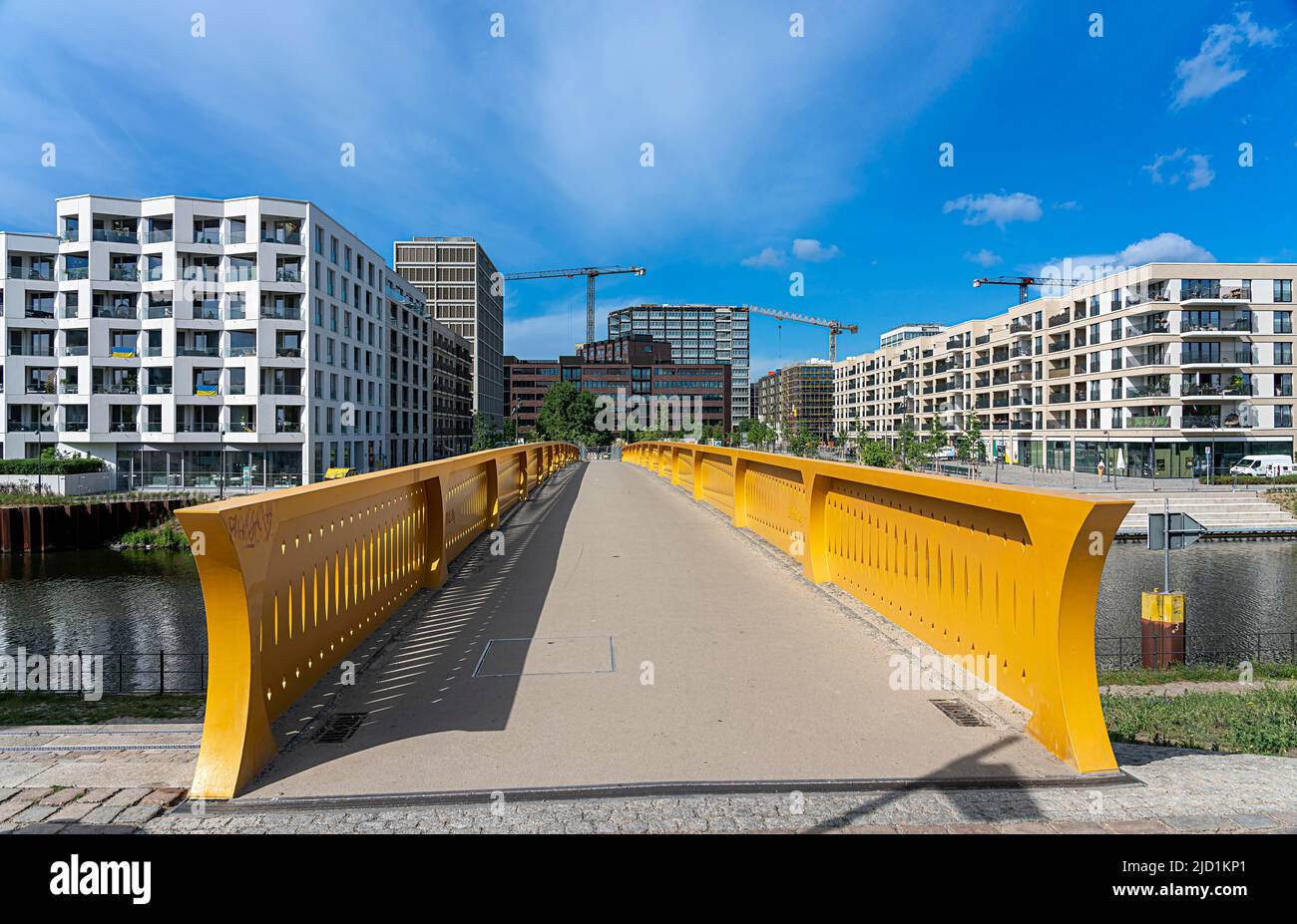 Golda Meir Steg at the Landwehrkanal, Europacity, Berlin, Germany Stock ...