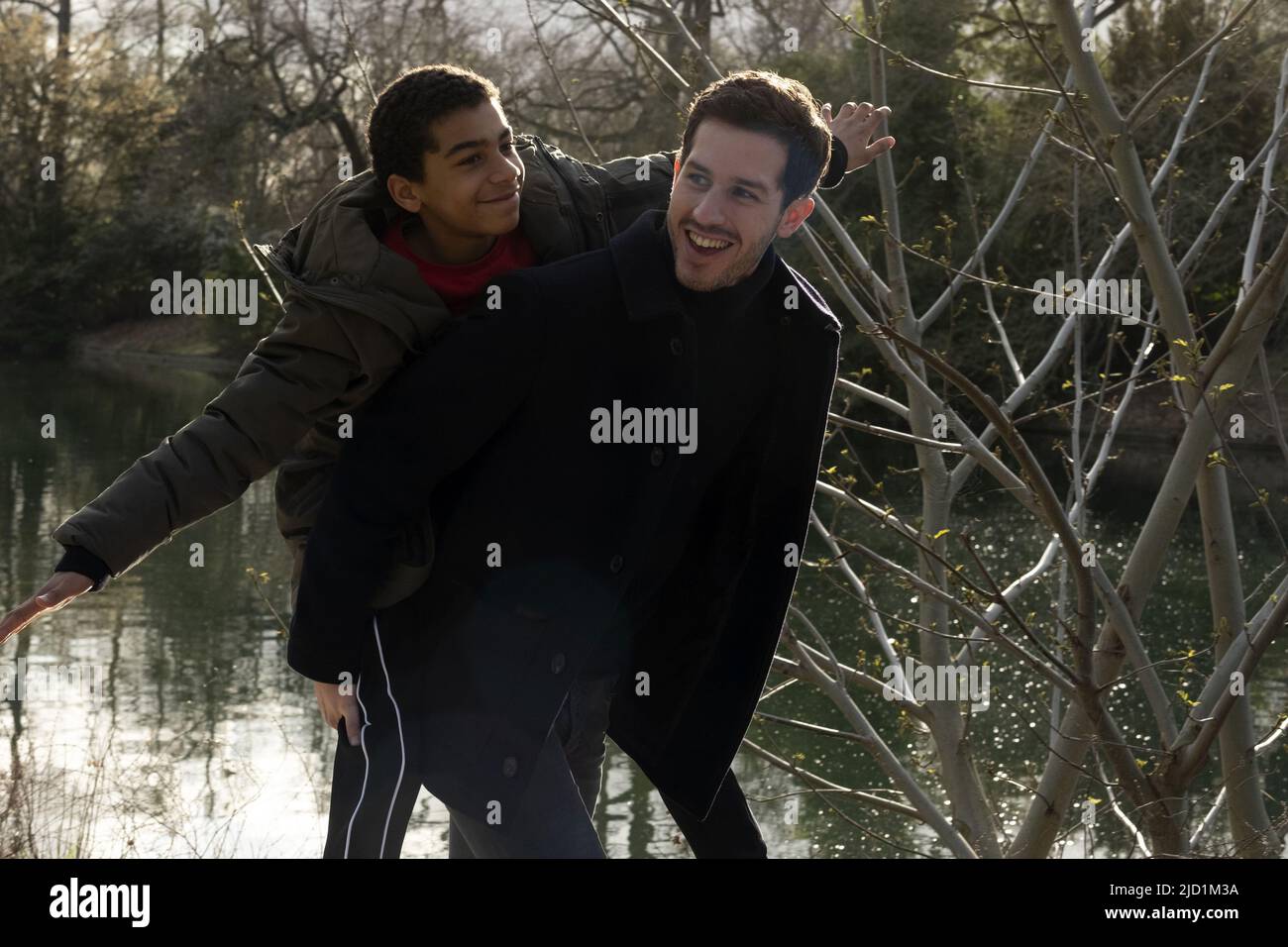 VICTOR BELMONDO and YOANN ELOUNDOU in FLY ME AWAY (2021) -Original title: ENVOLE-MOI-, directed ...