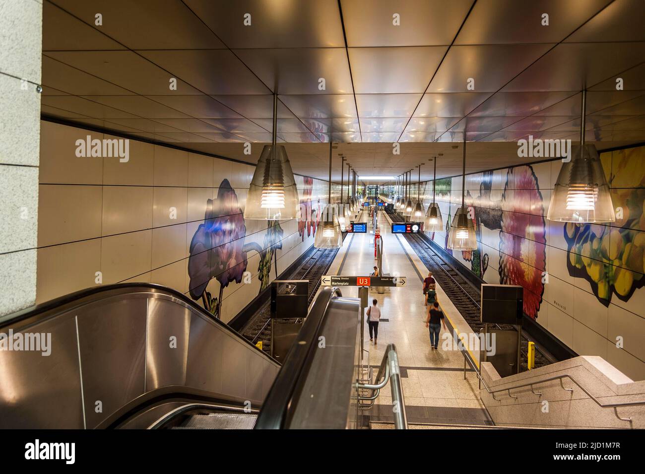 Moosach underground station, U3 line, Munich, Bavaria Stock Photo - Alamy