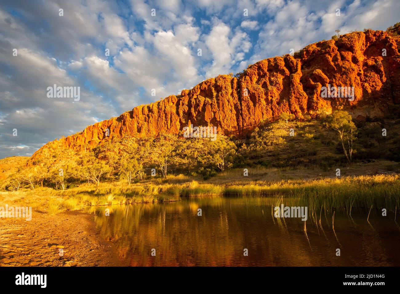 Glen Helen Gorge, West McDonald Ranges, Central Australia Stock Photo ...