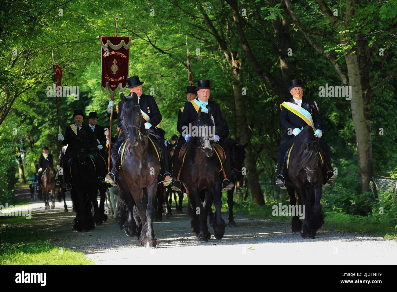 Blood ride, equestrian procession, horses, Weingarten, Upper Swabia ...