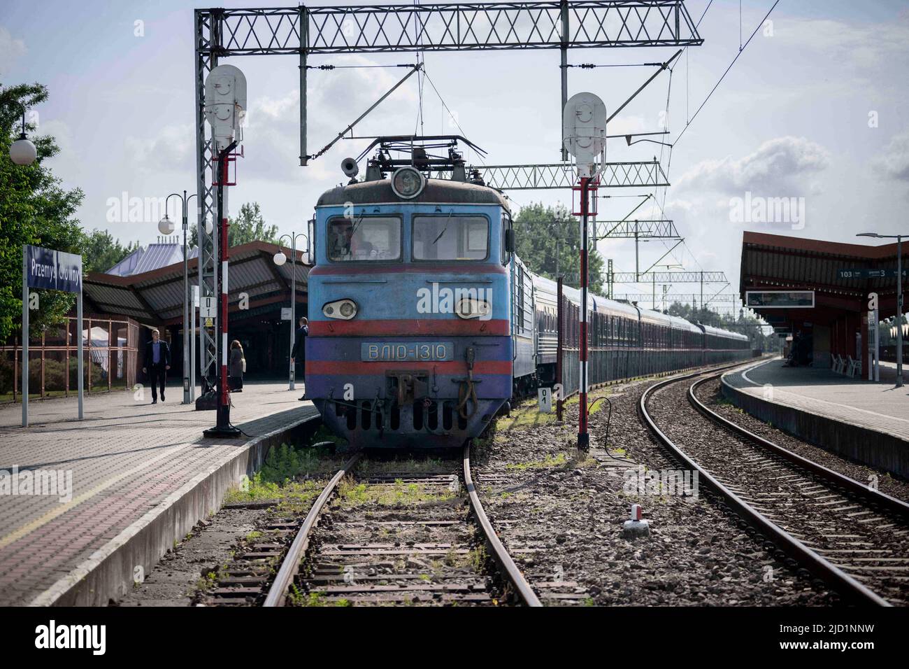 Vasyl driver of the train that took the three European leaders to ...