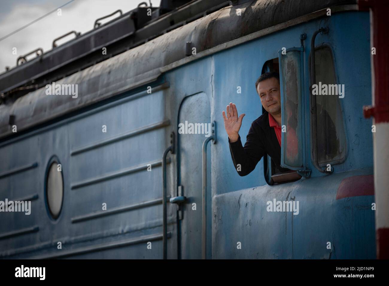 Vasyl driver of the train that took the three European leaders to ...