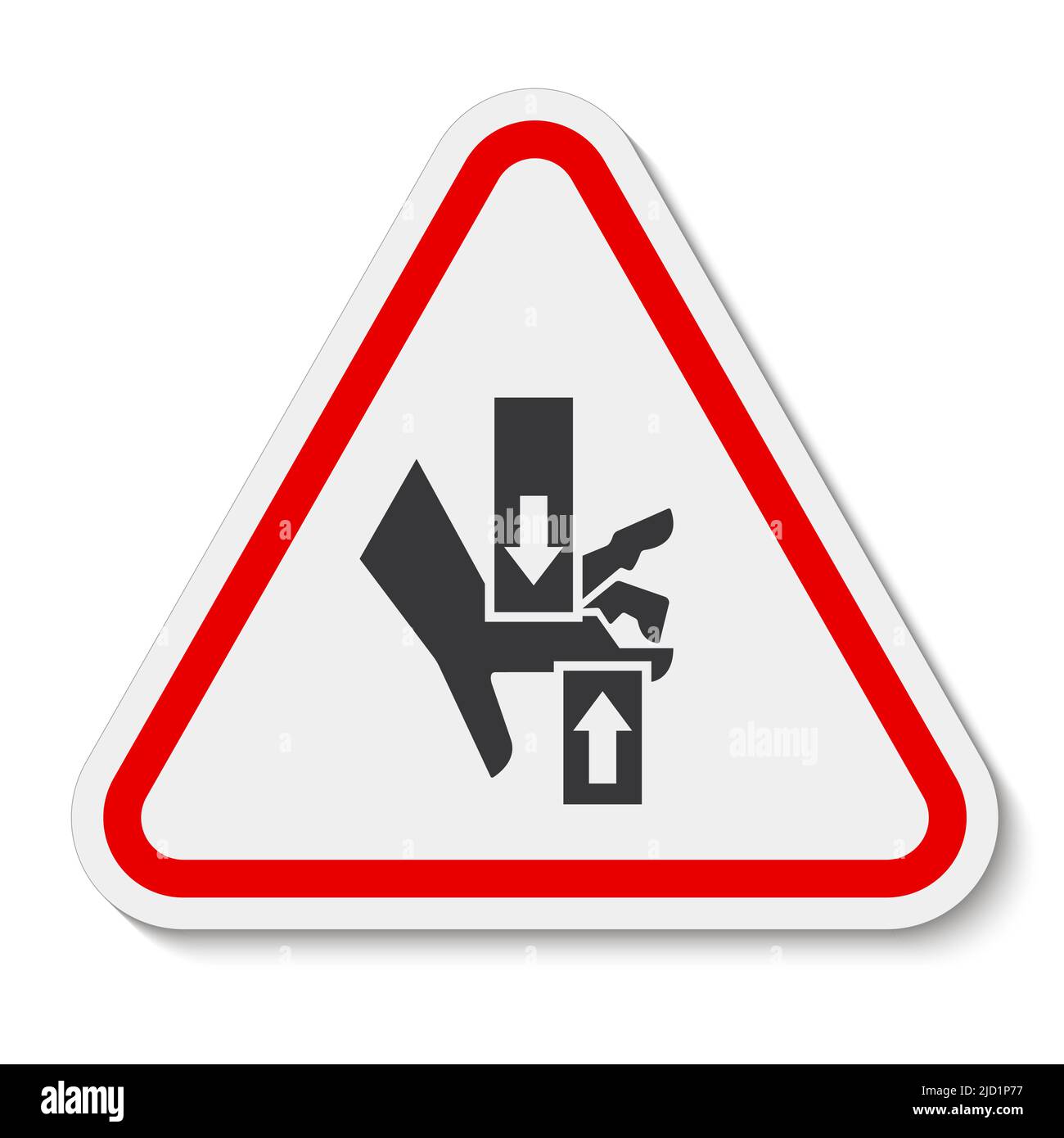 Crush Hand Top Bottom Symbol Sign Isolate on White Background,Vector Illustration Stock Vector ...