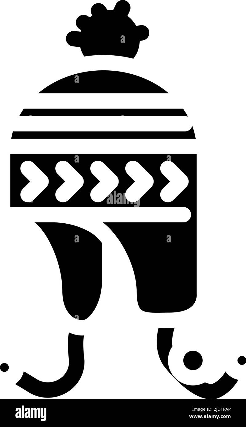 children hat glyph icon vector illustration Stock Vector Image & Art ...
