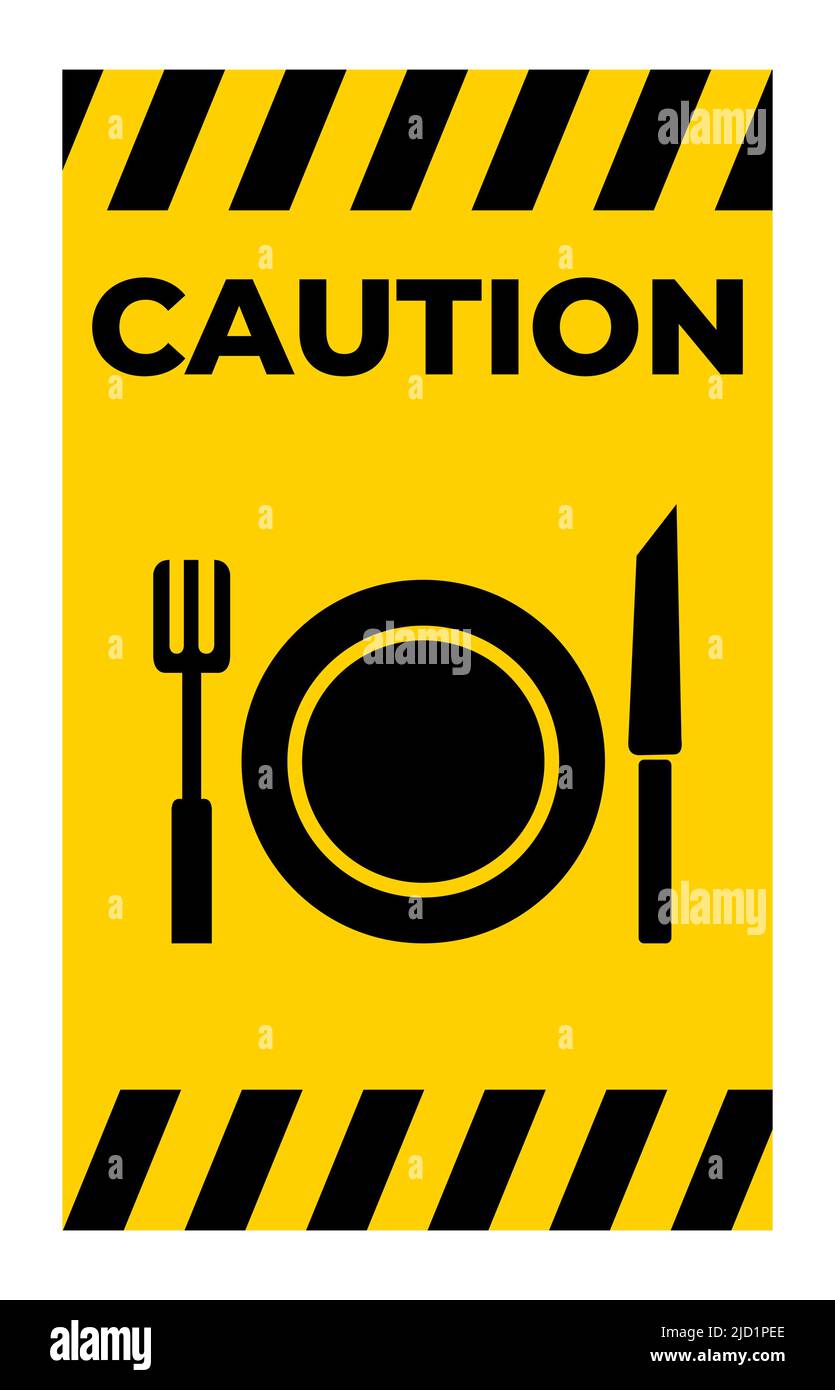 No Eating Symbol Sign Isolate On White Background,Vector Illustration ...