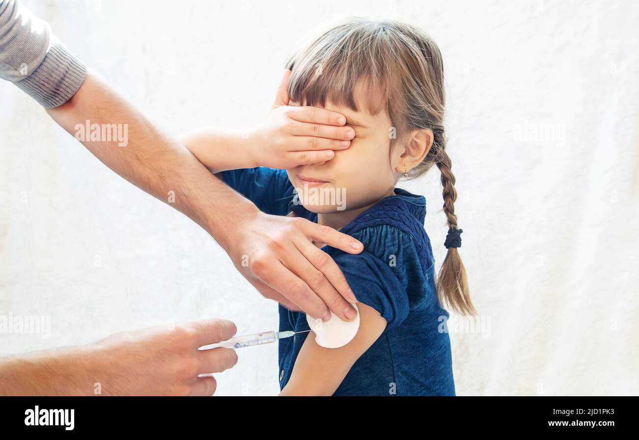 vaccination of children. An injection. Selective focus Stock Photo - Alamy