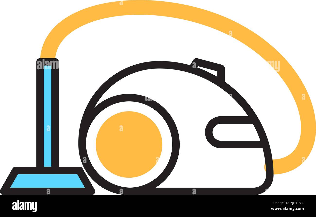 Vacuum cleaner icon. Household work color symbol Stock Vector Image ...