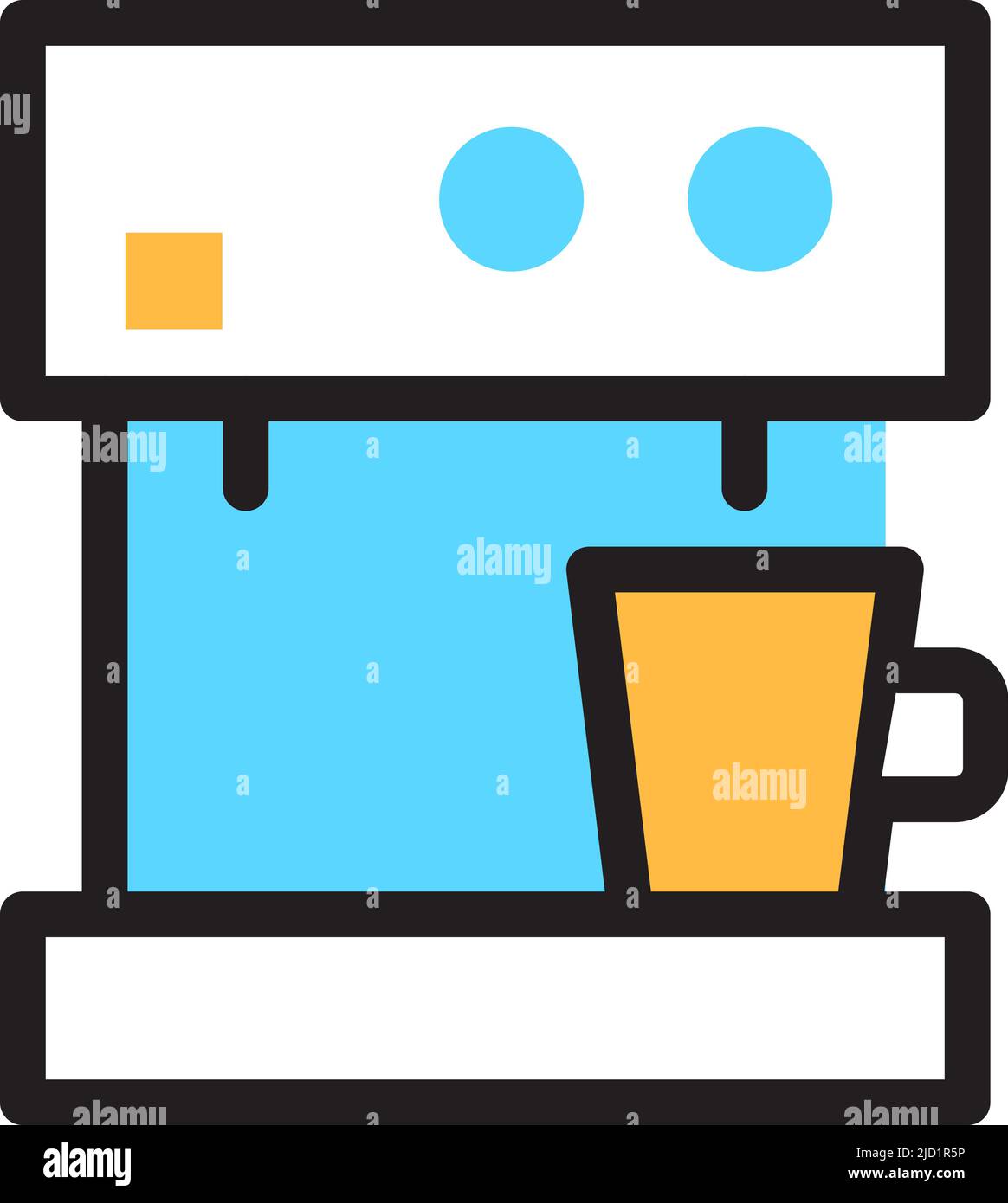 Coffee machine icon. Hot drink making device Stock Vector Image & Art ...