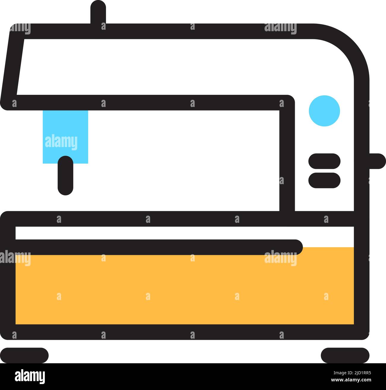 Sewing machine icon. Seamstress tool color symbol Stock Vector Image ...