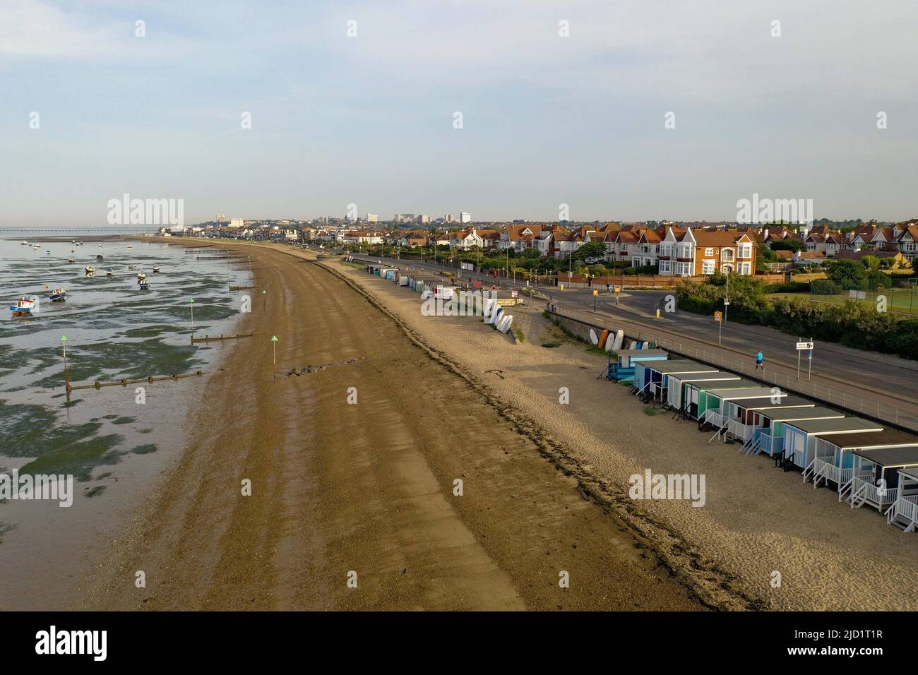 An aerial view of Southend coastline Stock Photo - Alamy