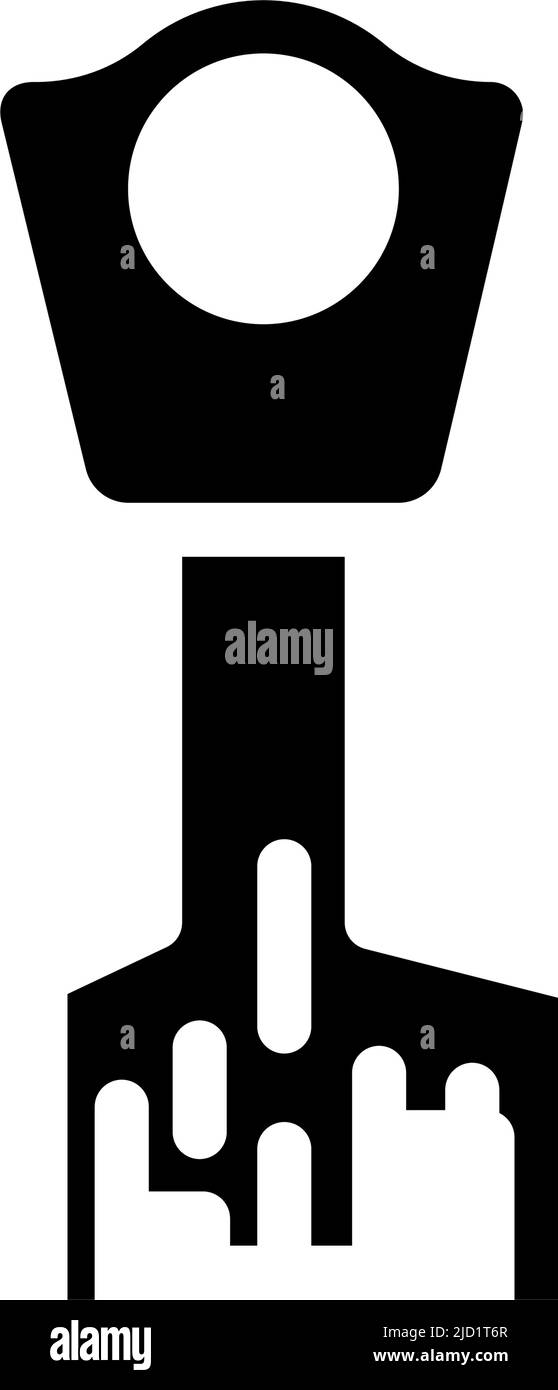abstract key glyph icon vector illustration Stock Vector Image & Art ...