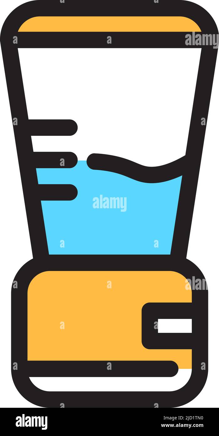 Blender color icon. Food cooking kitchen tool Stock Vector Image & Art ...