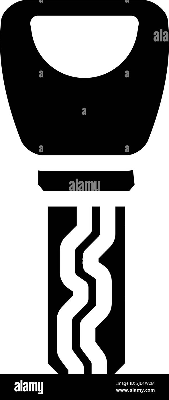 laser cut key glyph icon vector illustration Stock Vector Image & Art ...