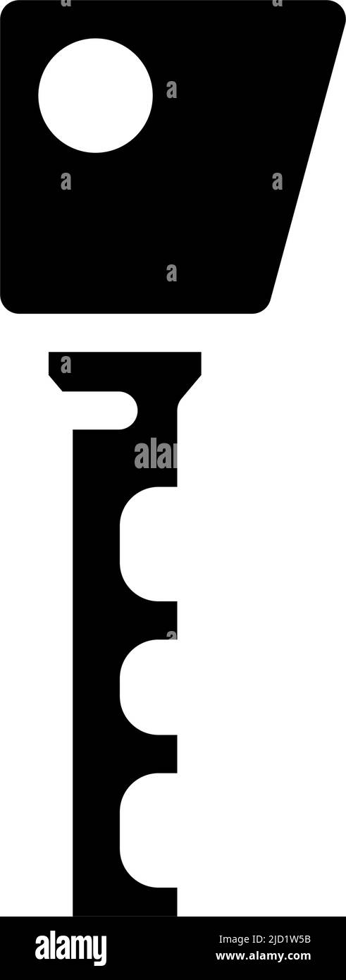 ancient key glyph icon vector illustration Stock Vector Image & Art - Alamy