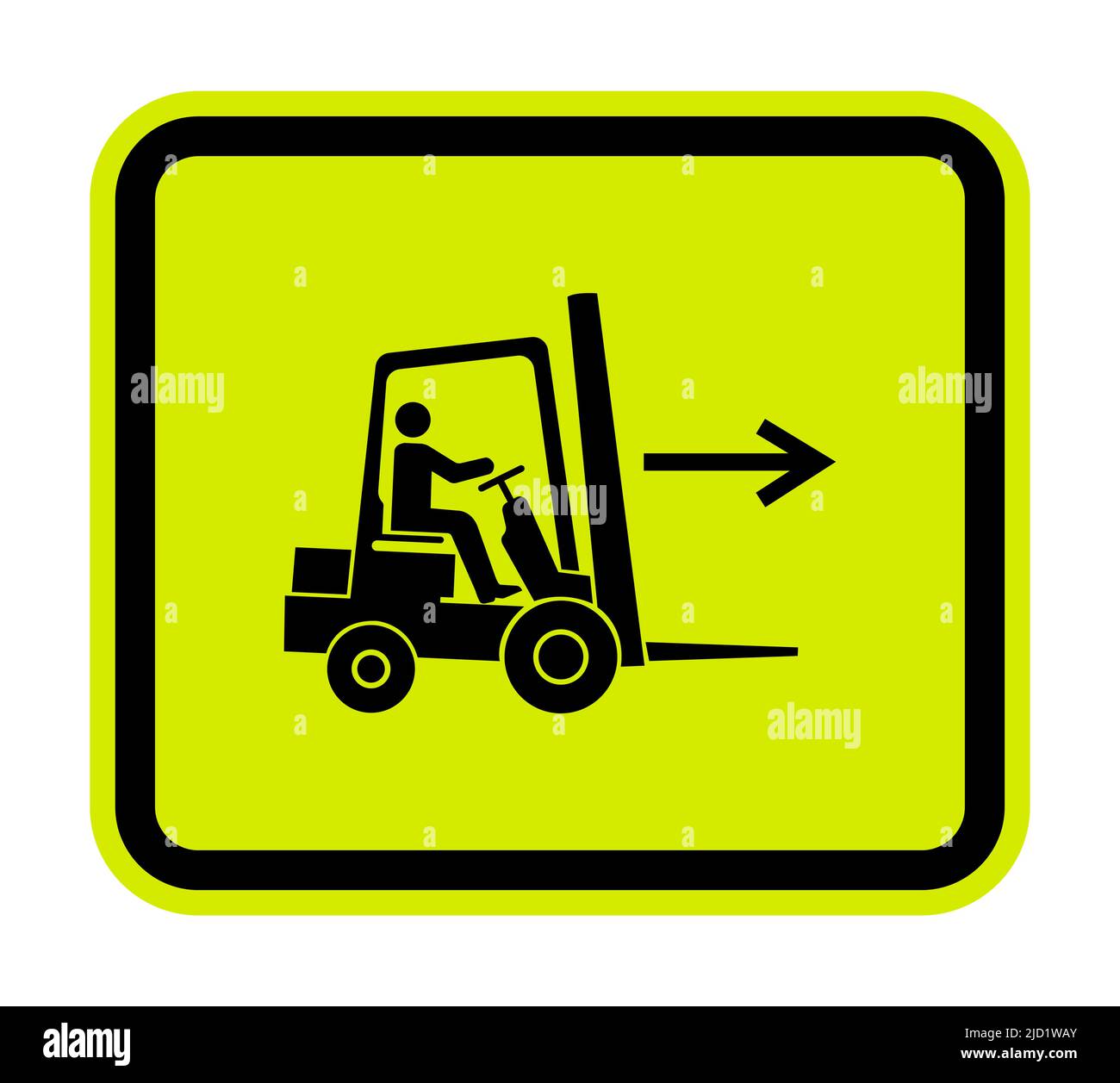 Forklift Point Right Symbol Sign Isolate On White Background,Vector ...