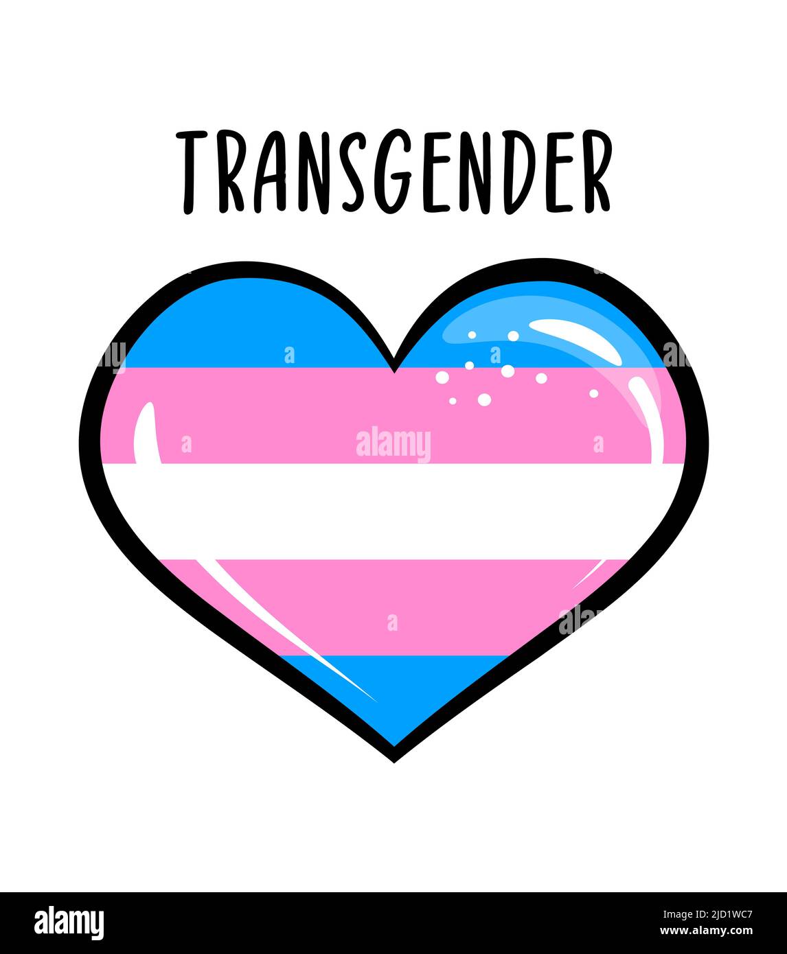 Transgender heart symbol - Rainbow heart sticker Pride Banner. LGBT ...