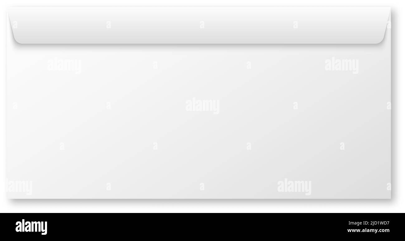 Blank paper envelope. White realistic mail letter Stock Vector Image ...