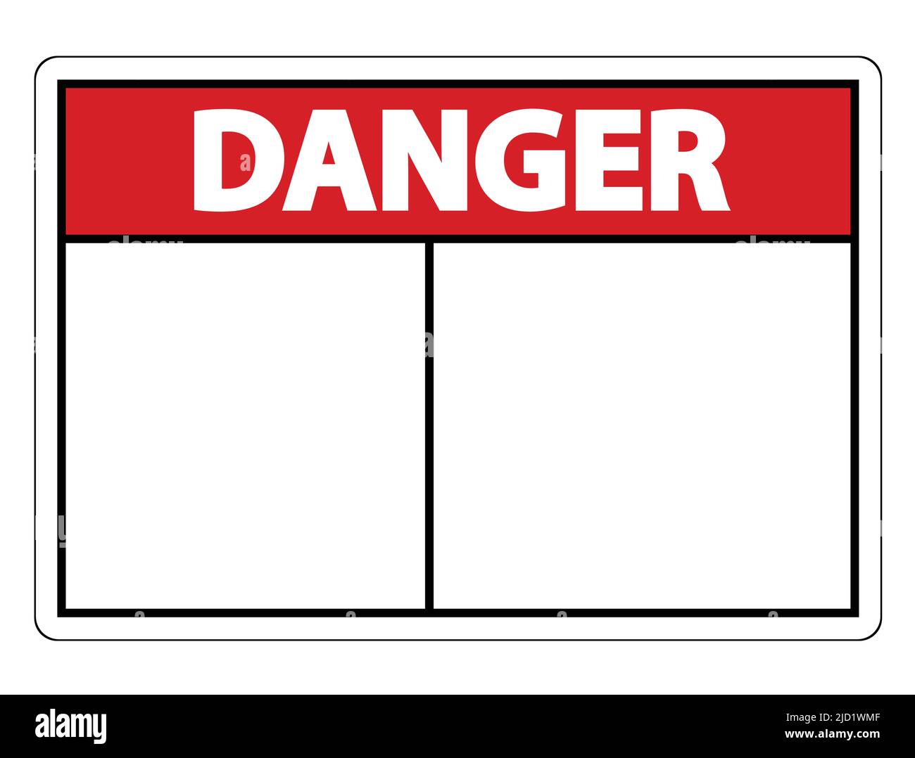 symbol danger sign label on white background,vector illustration Stock ...