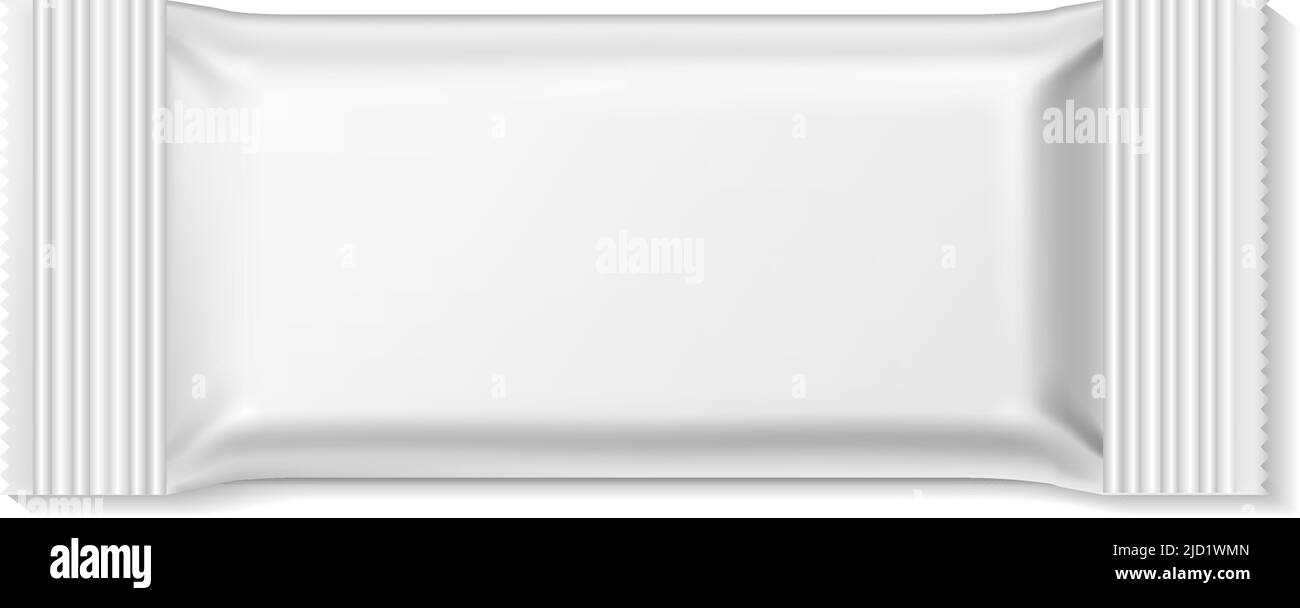 Silver sachet bag package Stock Vector Images - Alamy