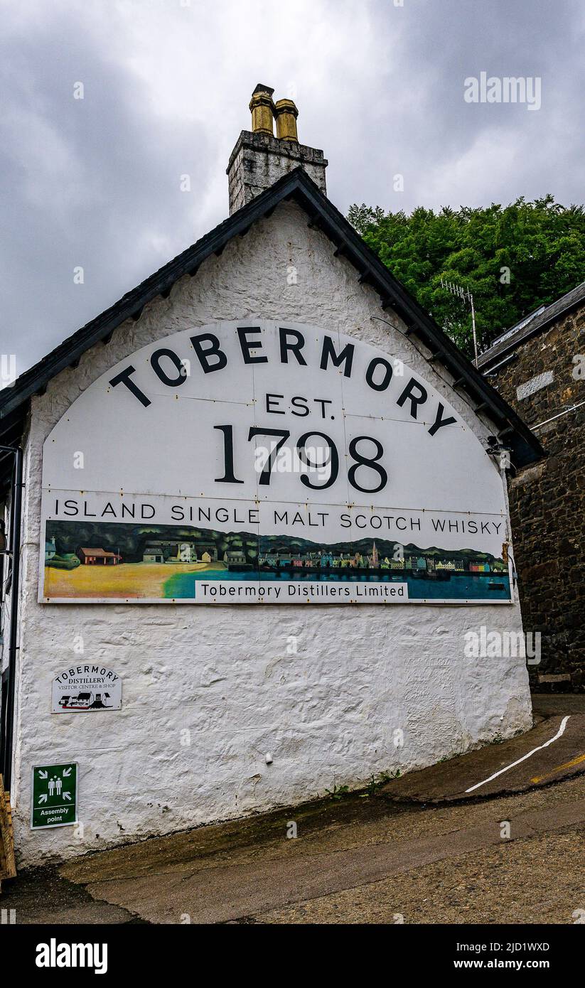 Tobermory, Isle of Mull, Scotland – On the harbour, the entrance to the ...