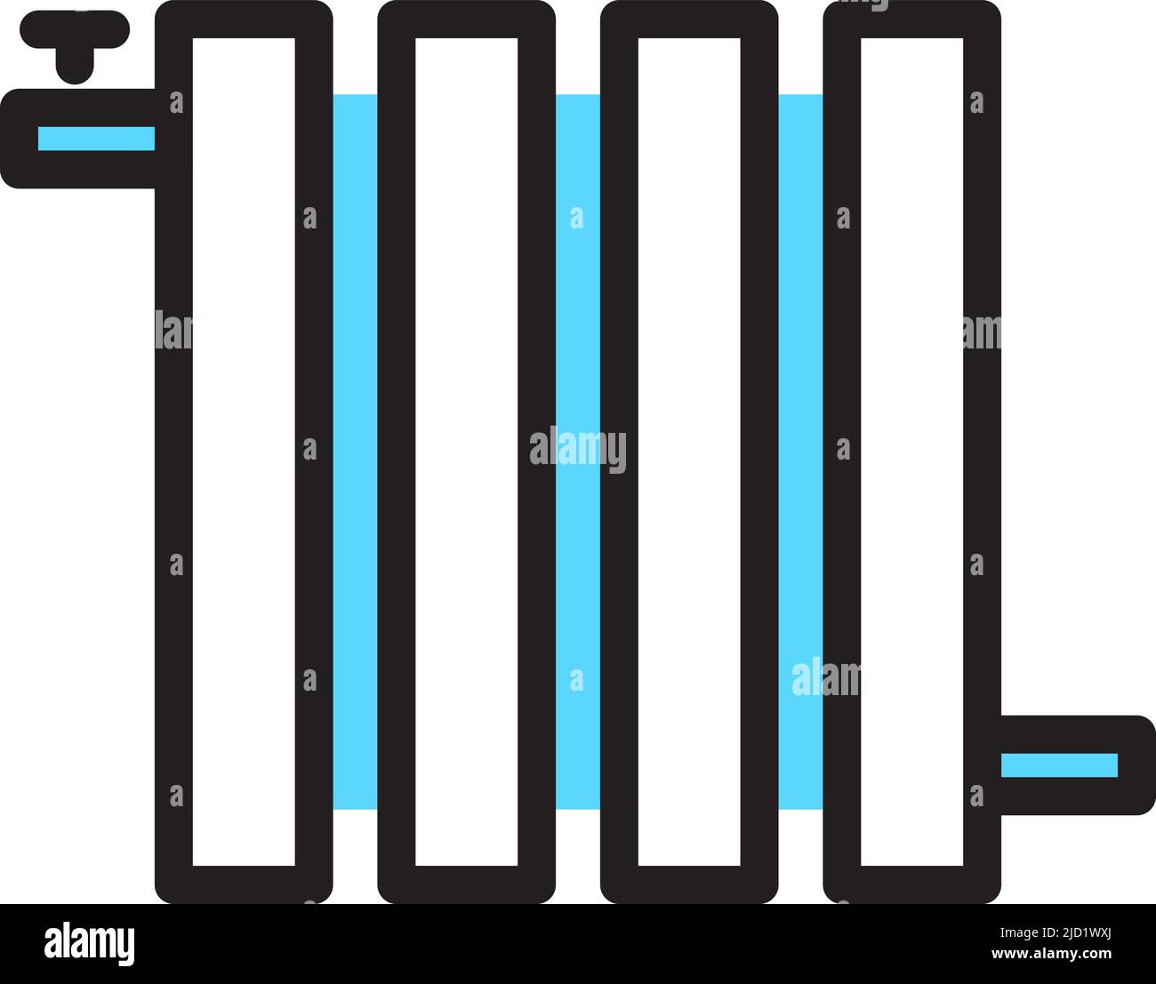 Heating radiator icon. Warm house climate symbol Stock Vector Image ...