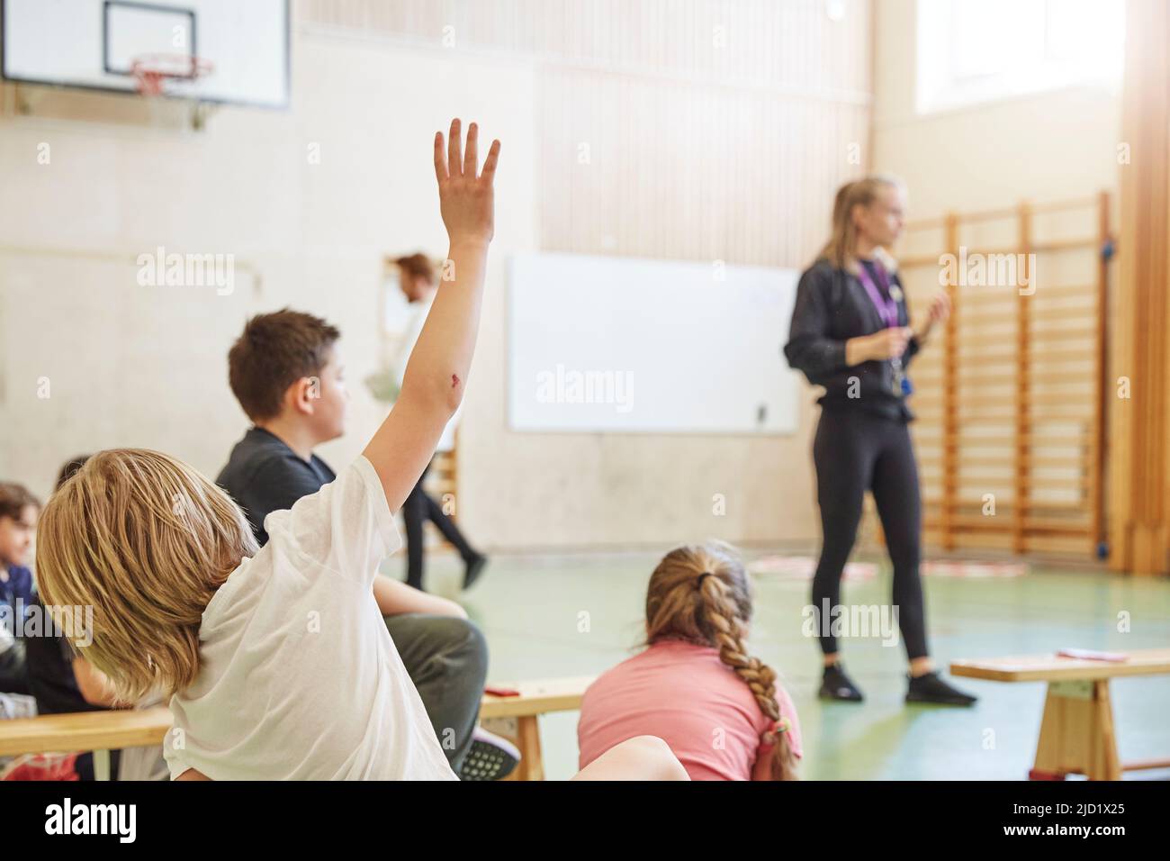 Gymnasium school sport girl teacher hi-res stock photography and images ...