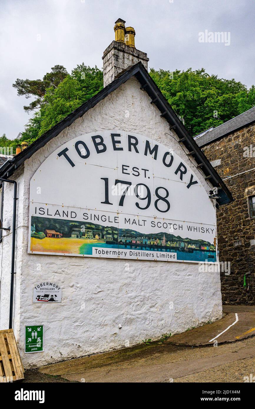 Tobermory, Isle of Mull, Scotland – On the harbour, the entrance to the ...