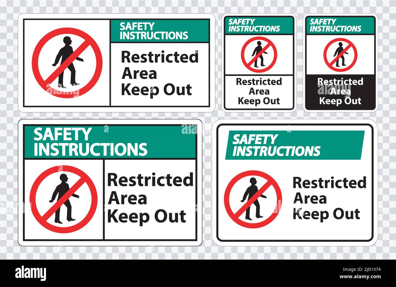 Safety Instructions Restricted Area Keep Out Symbol Sign Isolate on ...