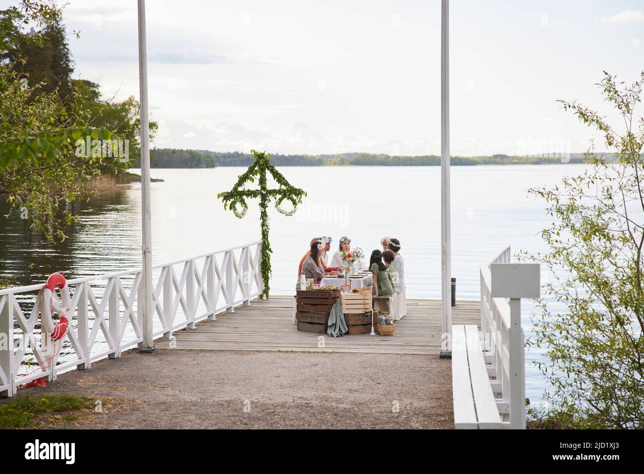Swedish midsummer family hi-res stock photography and images - Alamy
