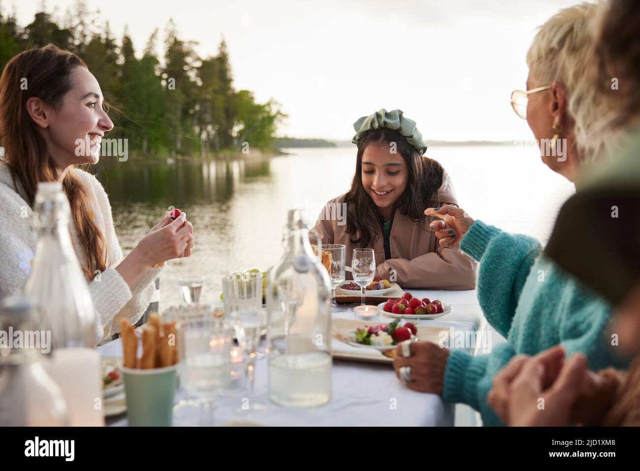 Family water meal hi-res stock photography and images - Alamy