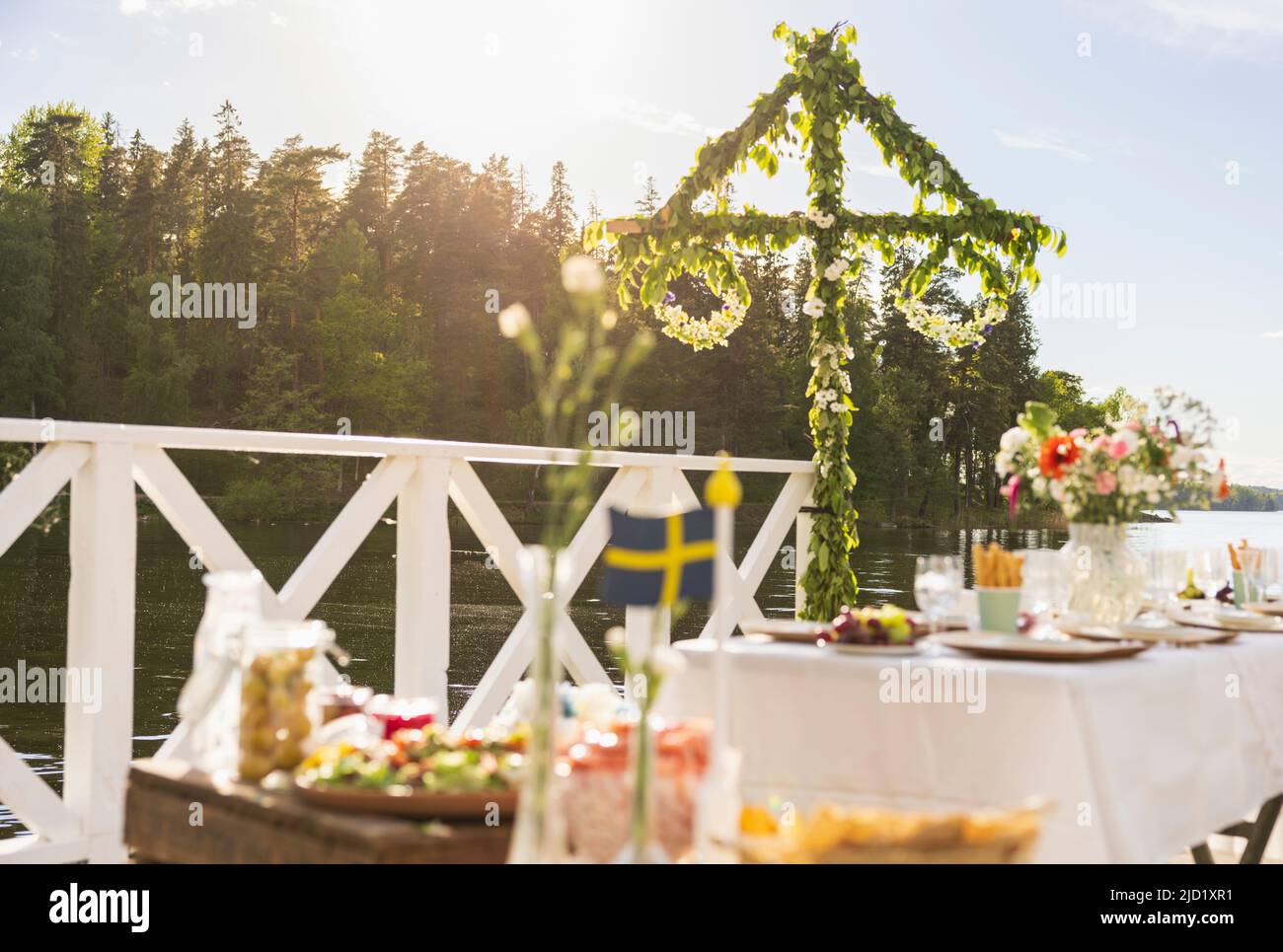 Swedish midsummer celebration table hi-res stock photography and images ...