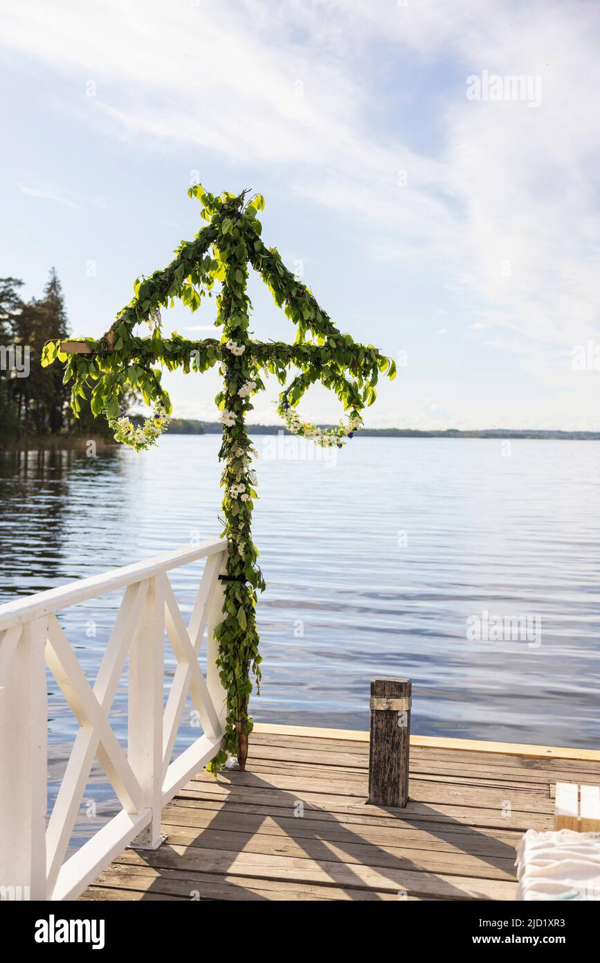 Swedish midsummer wreath hi-res stock photography and images - Alamy