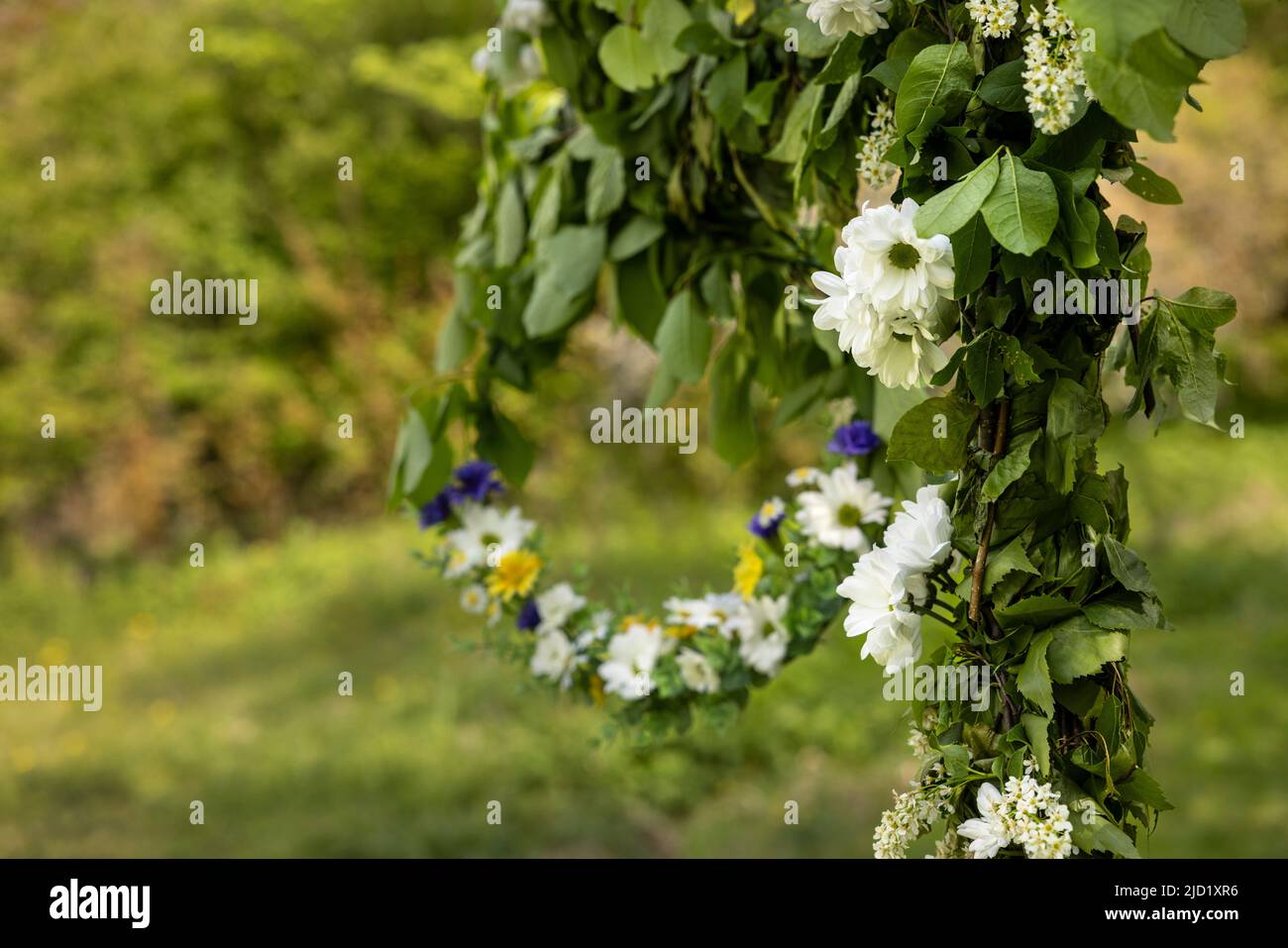 Close-up of midsummer wreath Stock Photo - Alamy