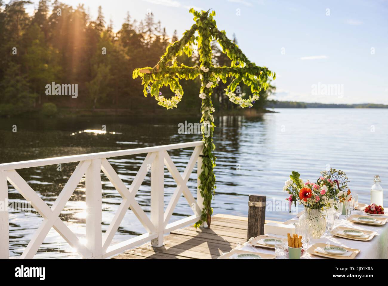 Swedish midsummer celebration table hi-res stock photography and images ...
