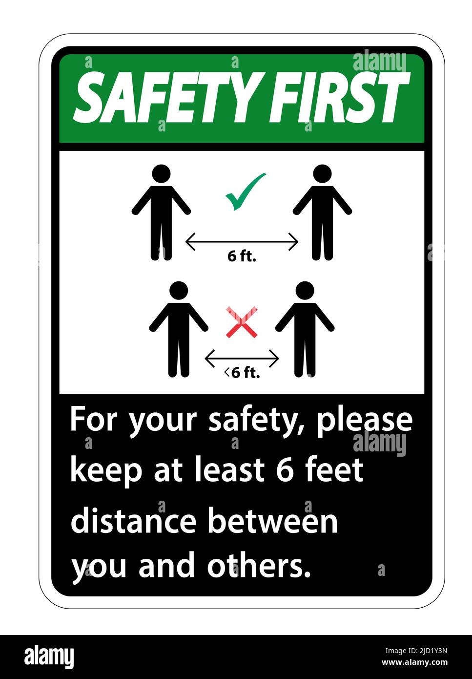 Safety First Keep 6 Feet Distance,For your safety,please keep at least ...