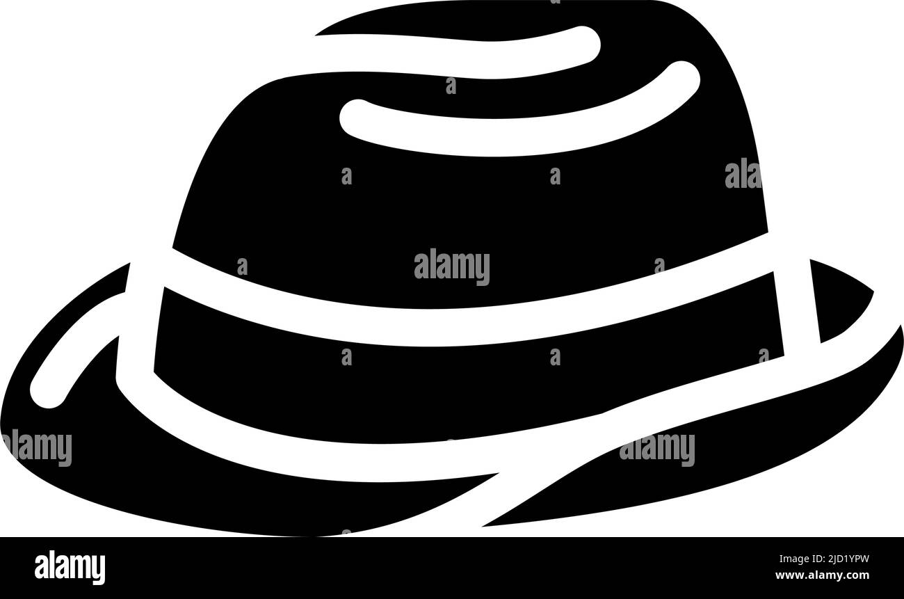 elegance hat glyph icon vector illustration Stock Vector Image & Art ...