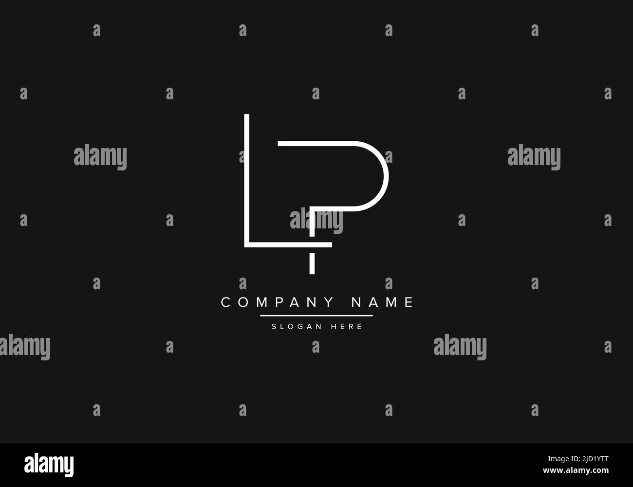 Alphabet letter icon logo LP Stock Vector Image & Art - Alamy