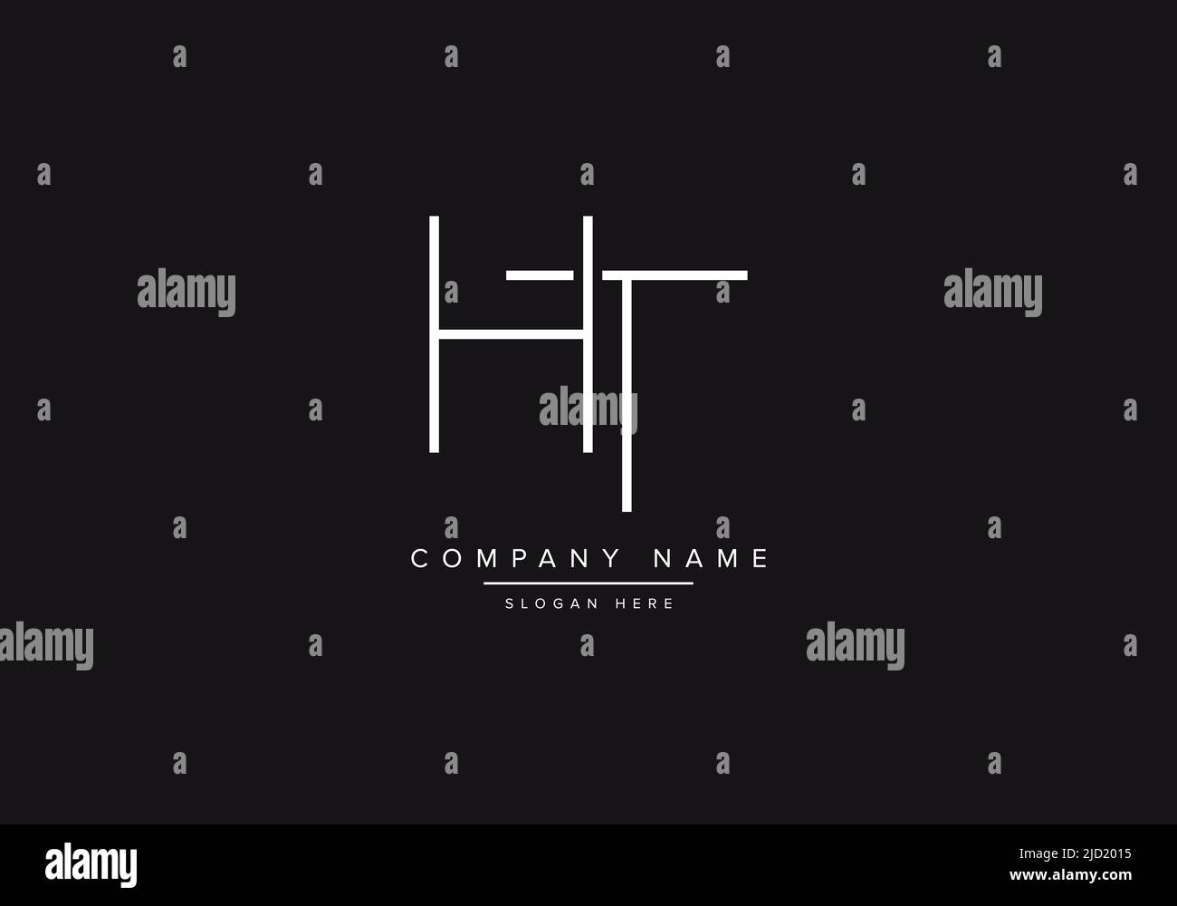 Alphabet letter icon logo HT Stock Vector Image & Art - Alamy