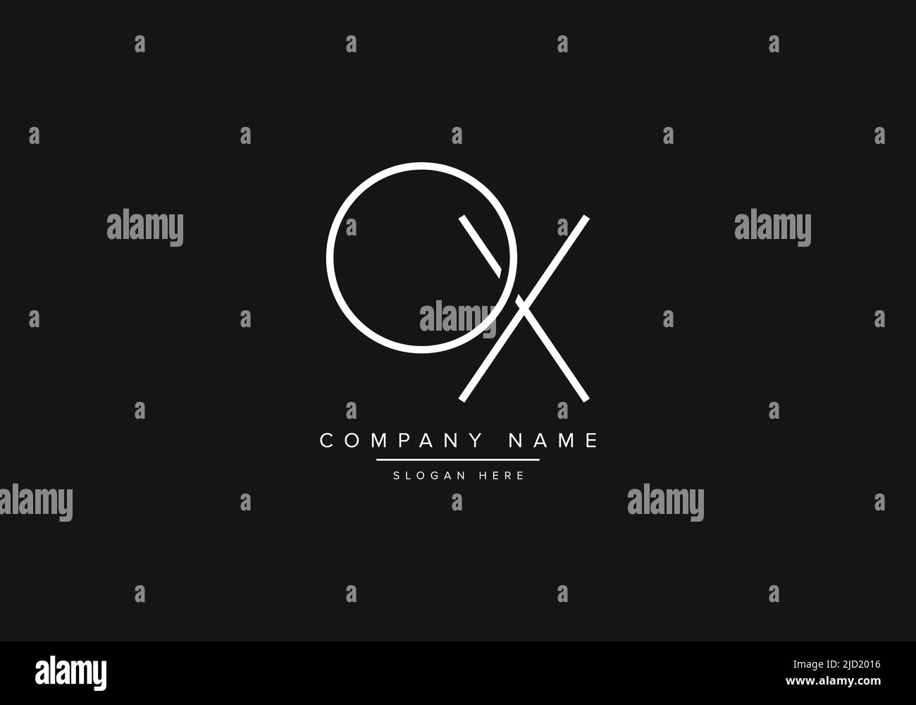 Alphabet letter icon logo OX Stock Vector Image & Art - Alamy
