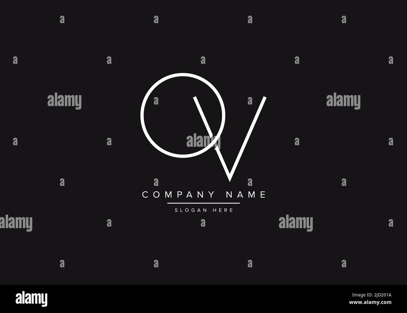 Alphabet letter icon logo OV Stock Vector Image & Art - Alamy