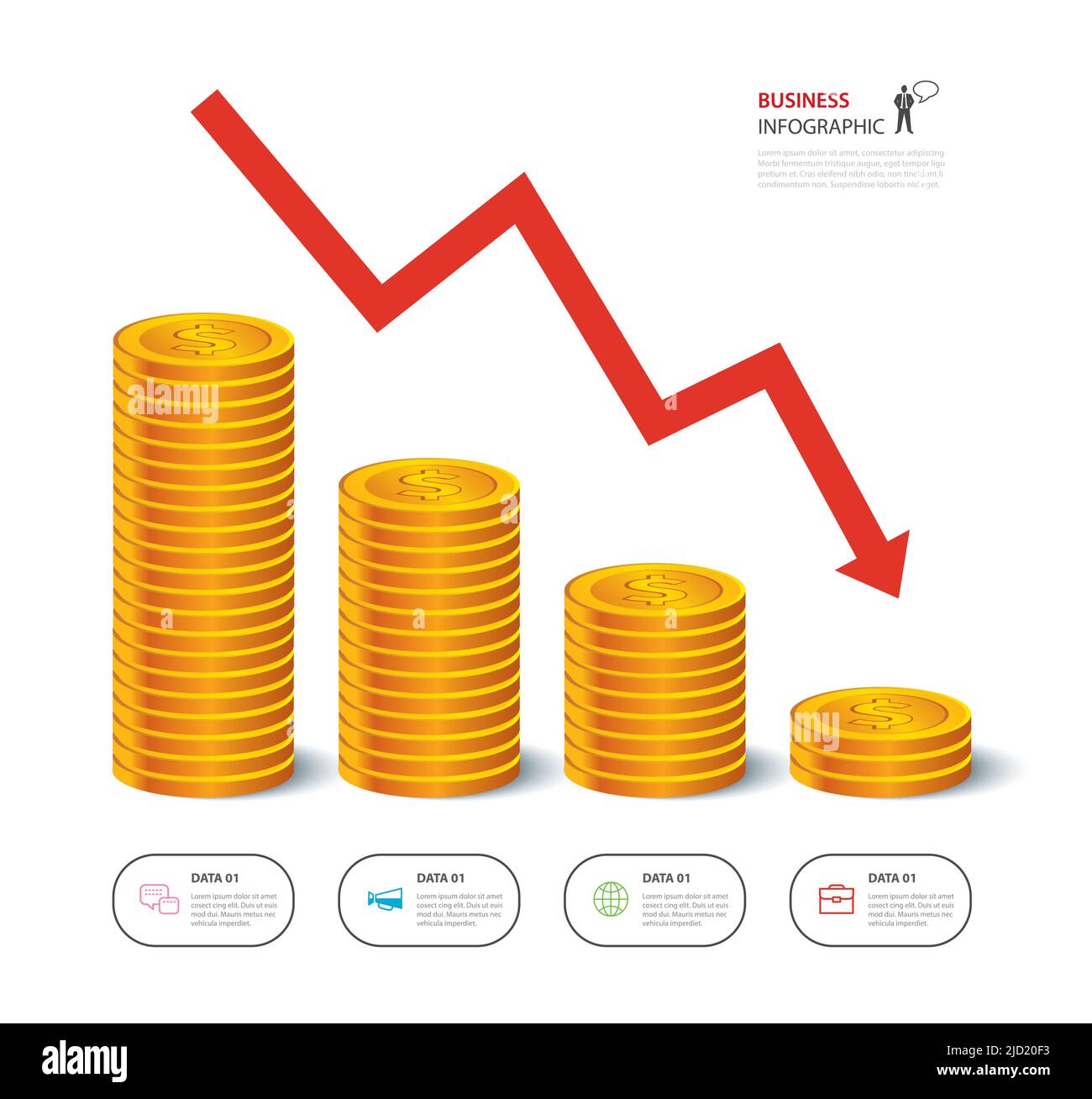 Inflation and the economic crisis. Red arrow on the chart is pointing ...