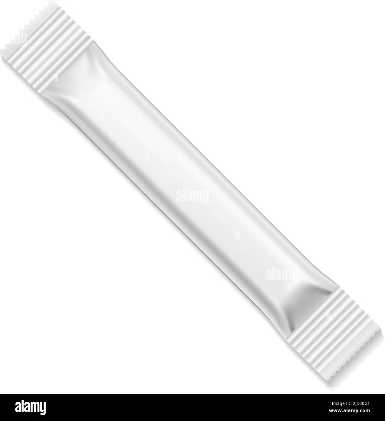 Sugar stick blank template. White food package Stock Vector Image & Art ...