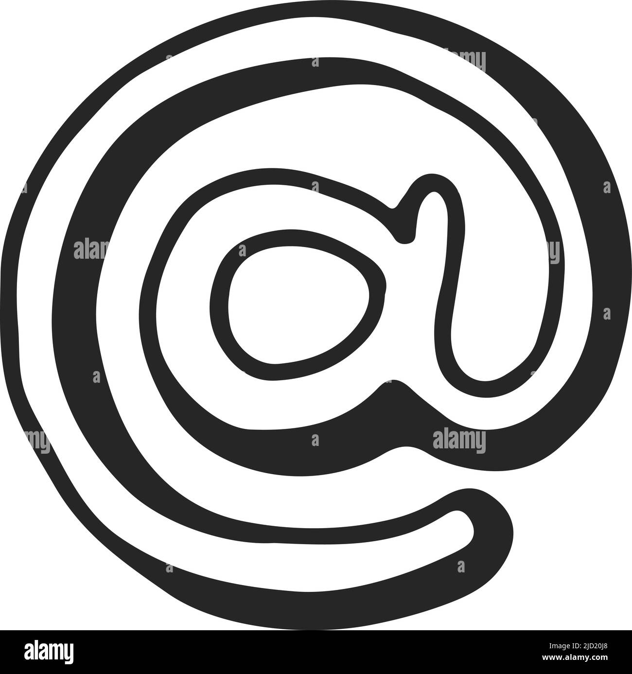 Email doodle Black and White Stock Photos & Images - Alamy