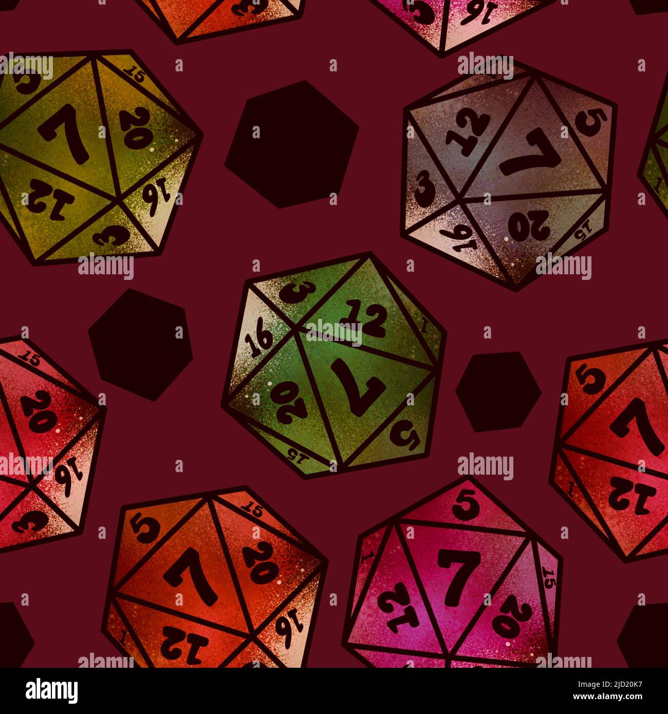 Kids seamless dice pattern for games and cards and fabrics and wrapping ...