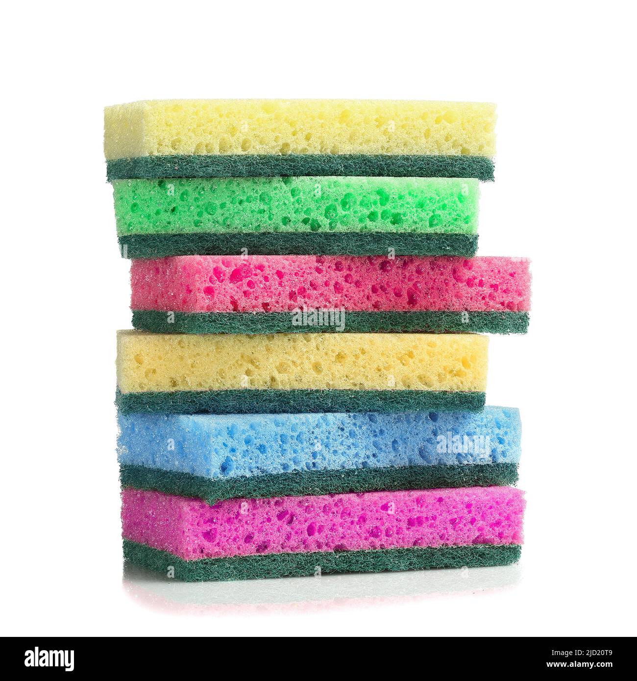 colorful kitchen sponges isolated on white Stock Photo - Alamy