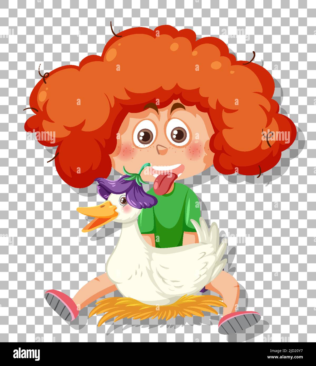 Girl Duck Cartoon Characters