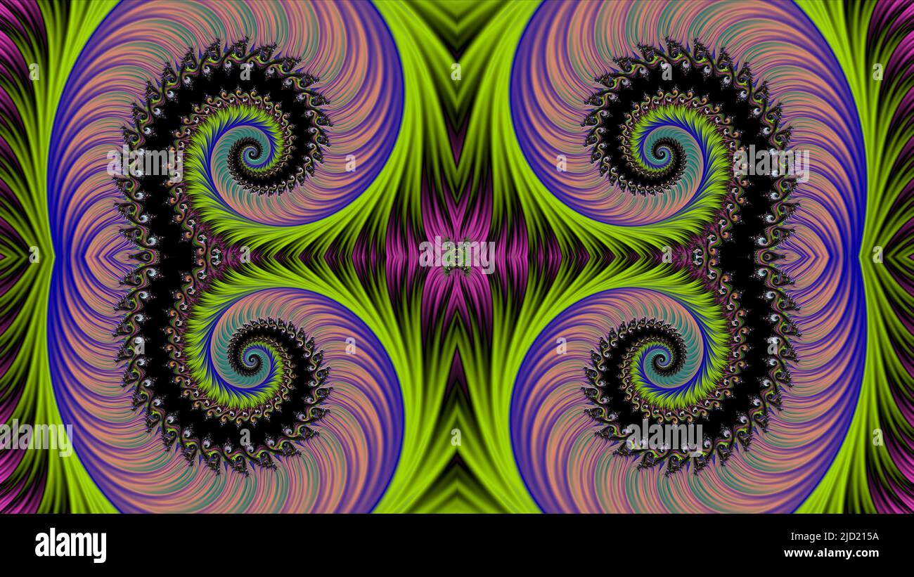 Abstract Computer generated Fractal design. A fractal is a never-ending ...