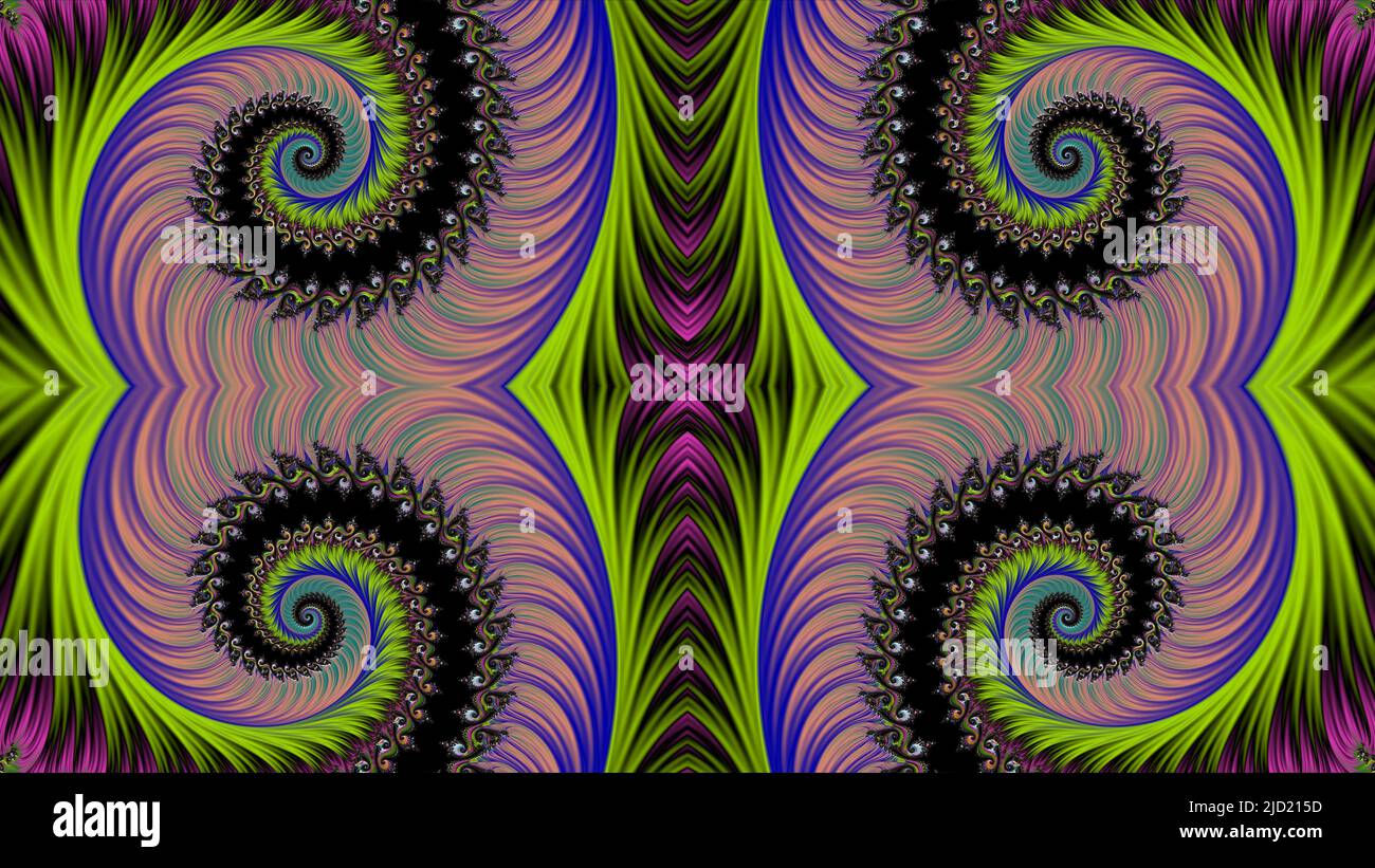 Abstract Computer generated Fractal design. A fractal is a never-ending ...